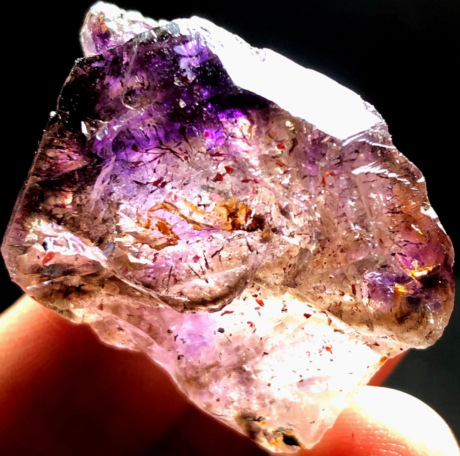 28g 1 Diamond Grade! Super Seven Skeletal Amethyst Quartz Crystal ...