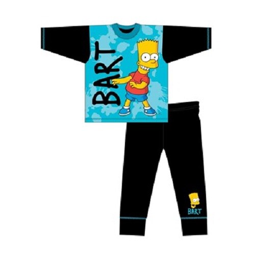 Bart Simpson Boys Blue Pyjama Set age 5-6yrs | eBay UK