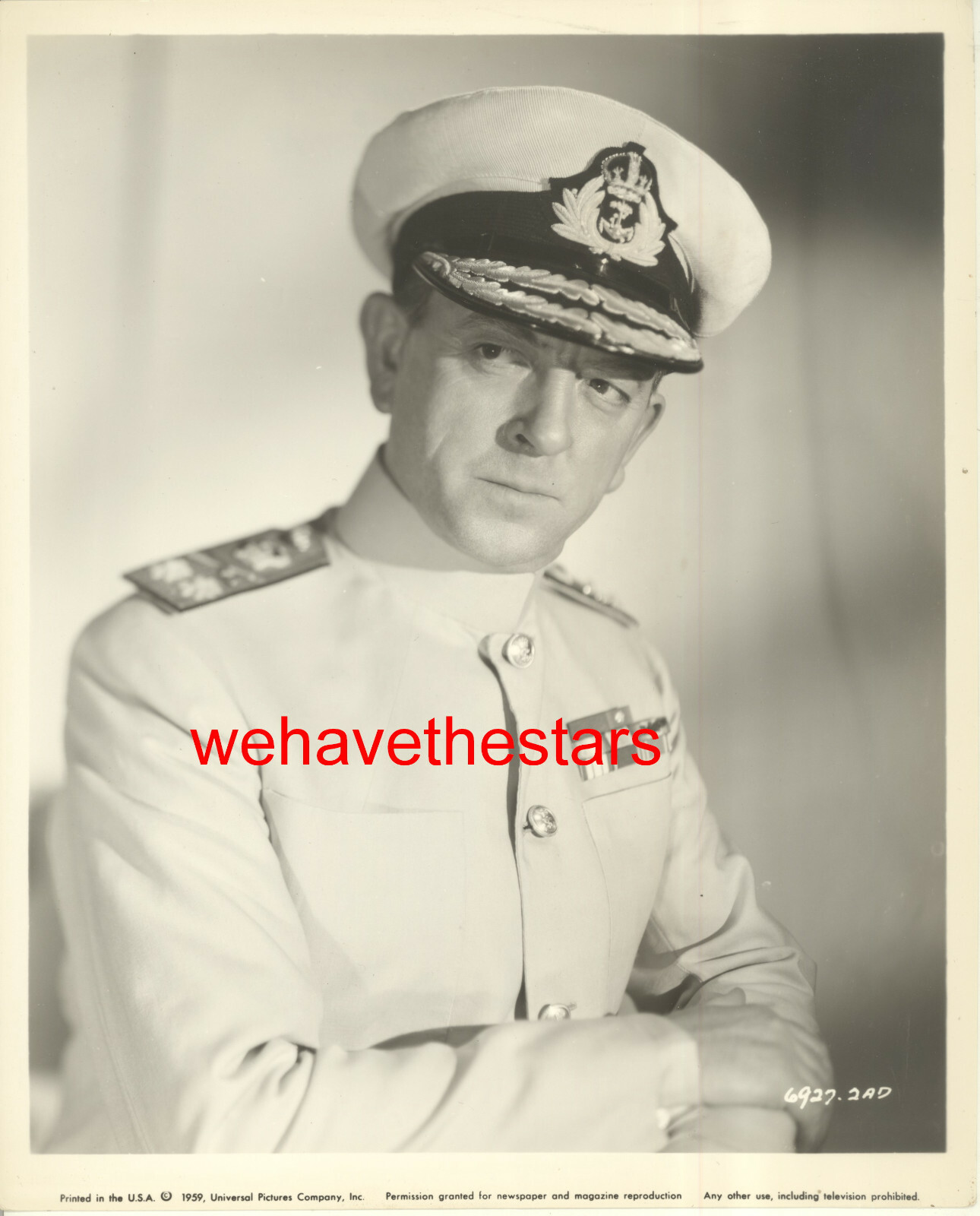 VINTAGE John Clements CHARACTER ACTOR '59 SILENT ENEMY Publicity ...