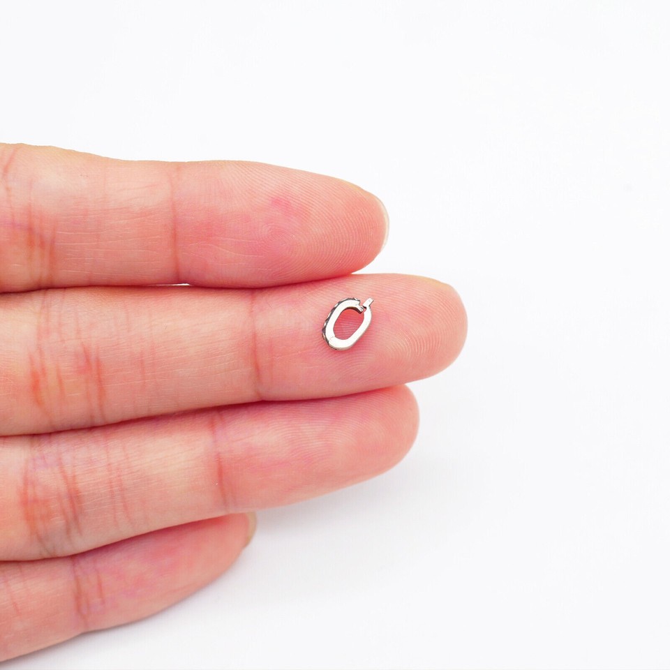 Sterling Silver 925l Clasping Link Spring Jump Ring Charm Pendant ...