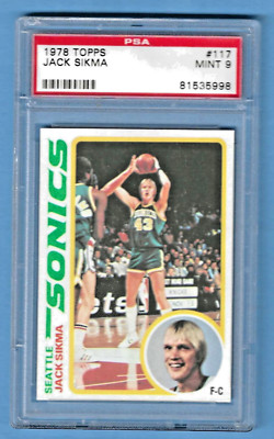 1978 Topps Jack Sikma Supersonics #117 Rookie PSA 9 #81535998 HOF 2019 ...