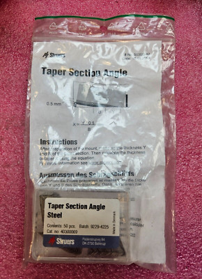 STRUERS 40300069 TAPER SECTION ANGLE, STEEL | eBay