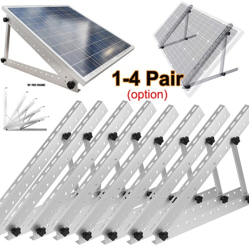 Solar Panel Adjustable Angle Mounting Frame Brackets Mount For Shed ...