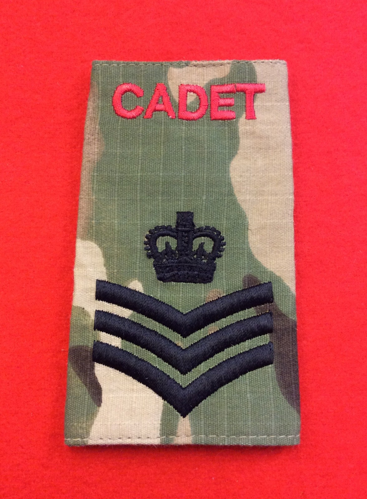 1 X Army Cadet Force Combat MTP Rank Slides Multicam Cadet Rank Slides ...