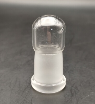 DISCOUNTED 14mm Clear Glass Female Ground Joint Stopper Cap | eBay