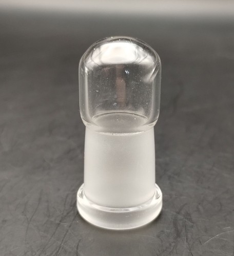 DISCOUNTED 14mm Clear Glass Female Ground Joint Stopper Cap | eBay
