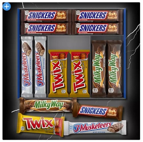 Milky Way, Snickers, Twix & More Full Size Bulk Chocolate Candy Bars ...