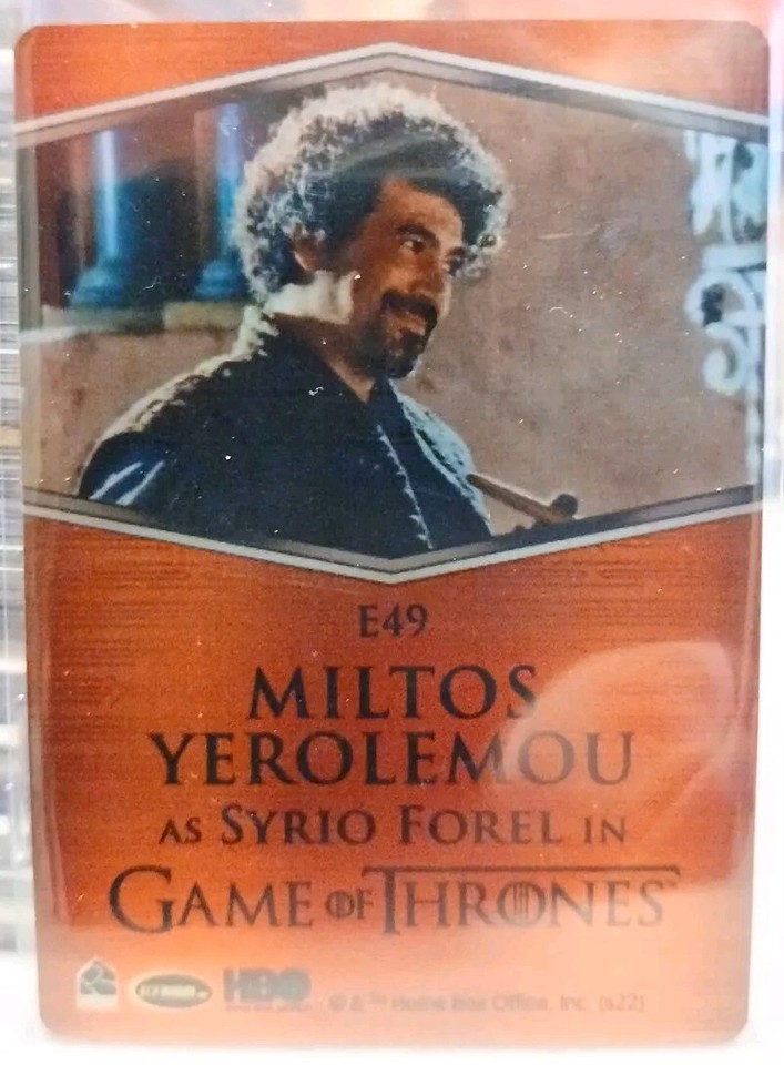 Game Of Thrones Metal Expressions Insert Card Syrio Forel E49 Miltos ...
