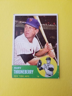 1963 Topps #78 Marv Throneberry Mets | eBay
