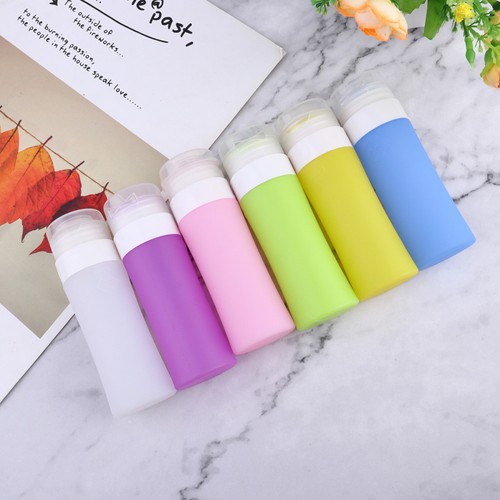 6 Pcs Silicone Bottle Travel Bottles Cosmetics Container Make up Sample ...