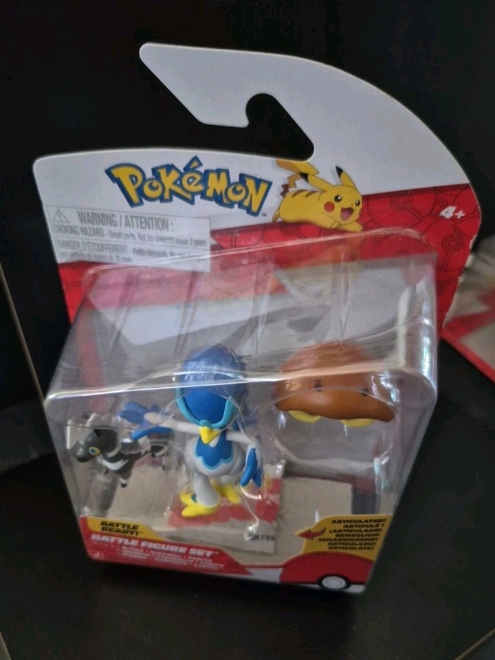 Pokemon Battle Ready 3 Articulated Figures Set Blitzle Quaxwell ...