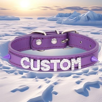 Collar Custom BDSM Gift CHOKE ME DIY Choker Punk Spike Studded Rivet ...