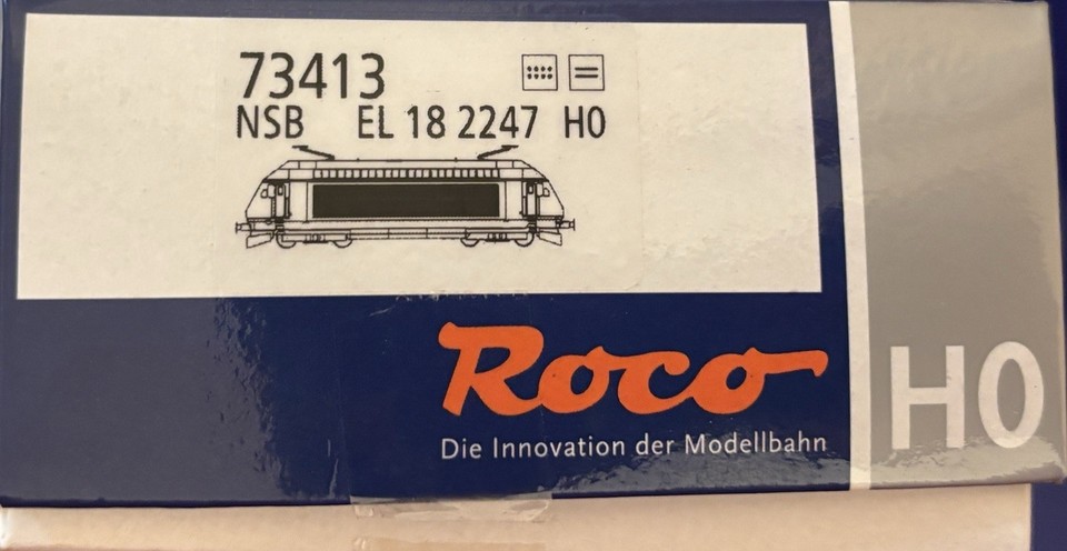 Roco 73413 NSB Elektrolok El 18 2247 HO DC Analog OVP | eBay.de