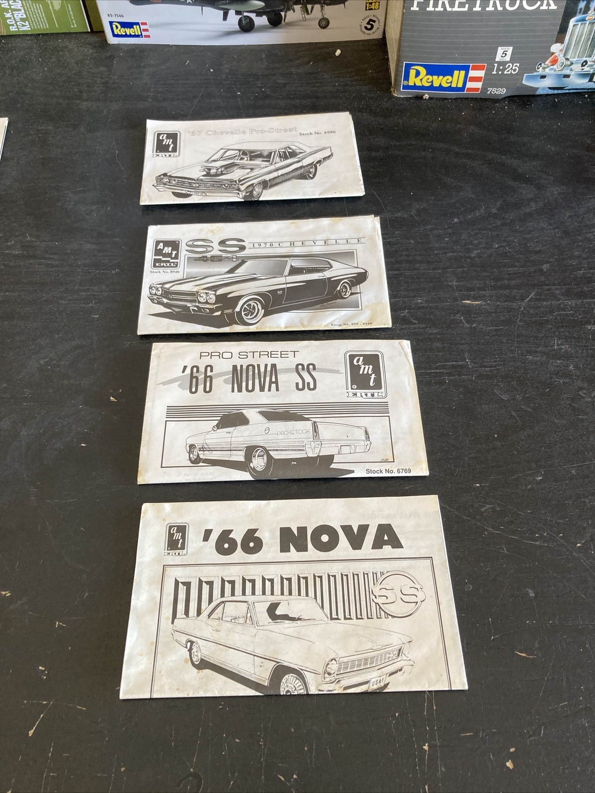 Vintage Amt lot of Nova Chevrolet SS model car kit instructions Lot #2 ...
