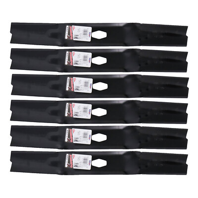 6 Rotary® 17225 Hi Lift Mower Blades for MTD® 742P05086 742-05086 54 in ...