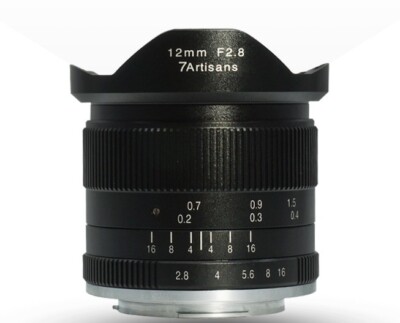 7artisans 12mm F2.8 APS-C Lens + Adapter for Sony E Mount Camera A601B ...