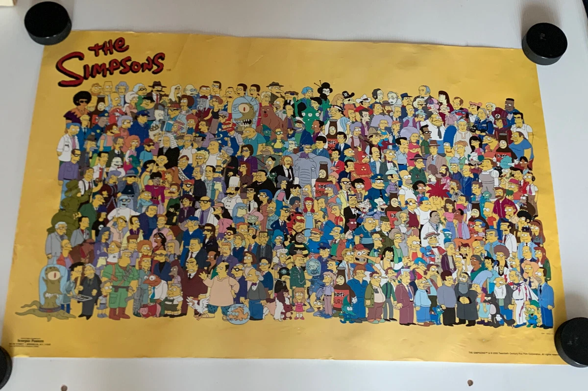 Massive Iconic Poster Of The Simpsons Cast Hits Auction, 47% OFF