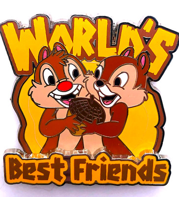EXTREMELY RARE! DISNEYLAND PARIS Pin - WORLD'S BEST FRIENDS - CHIP and ...