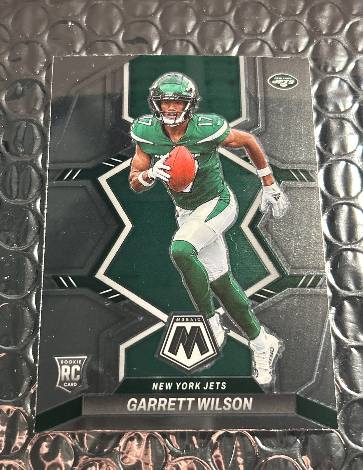 2022 Panini Mosaic Garrett Wilson Rookie Base Card RC Jets #311 | eBay