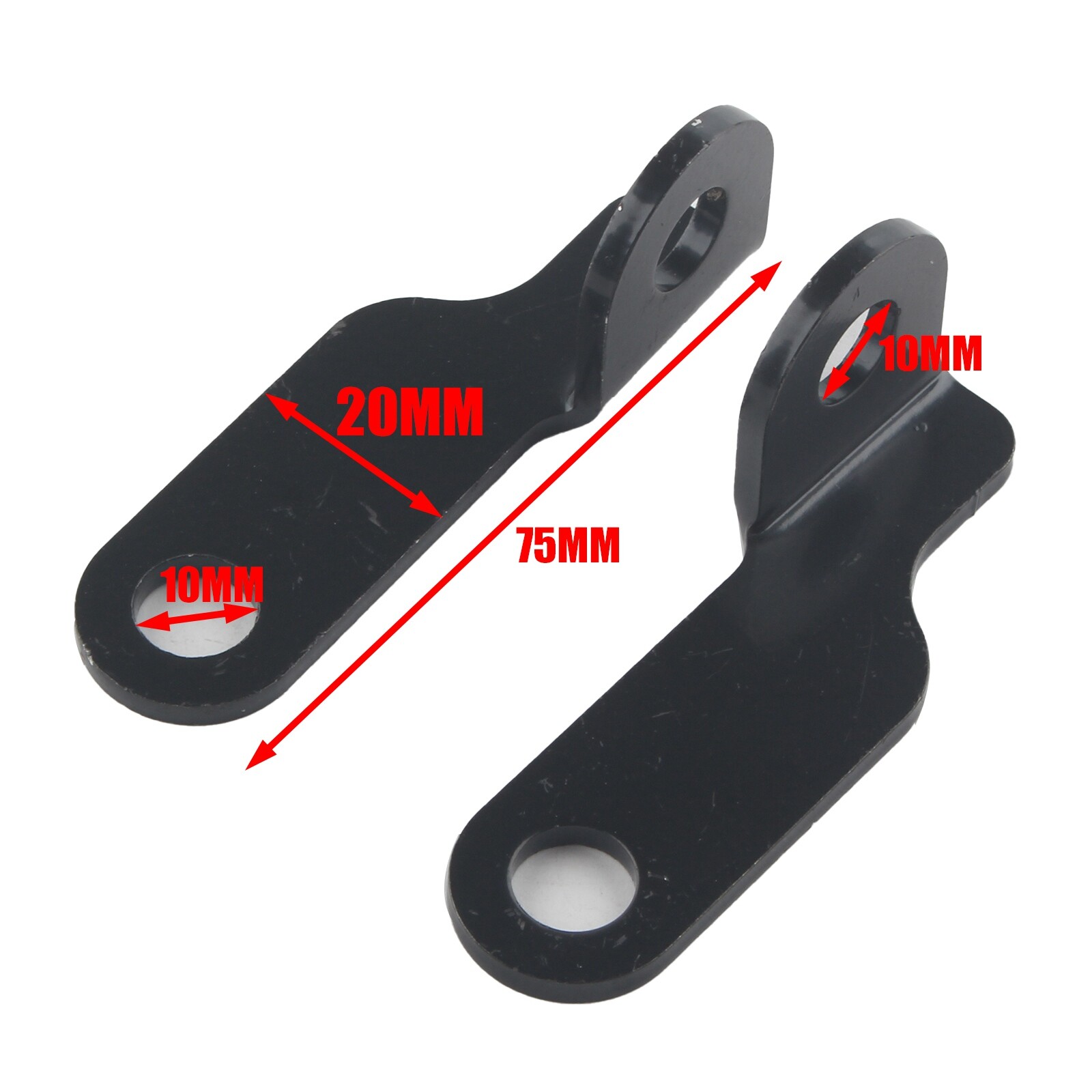 Aluminum Black Turn Signal Light Relocation Bracket Axle Mount Fit For ...