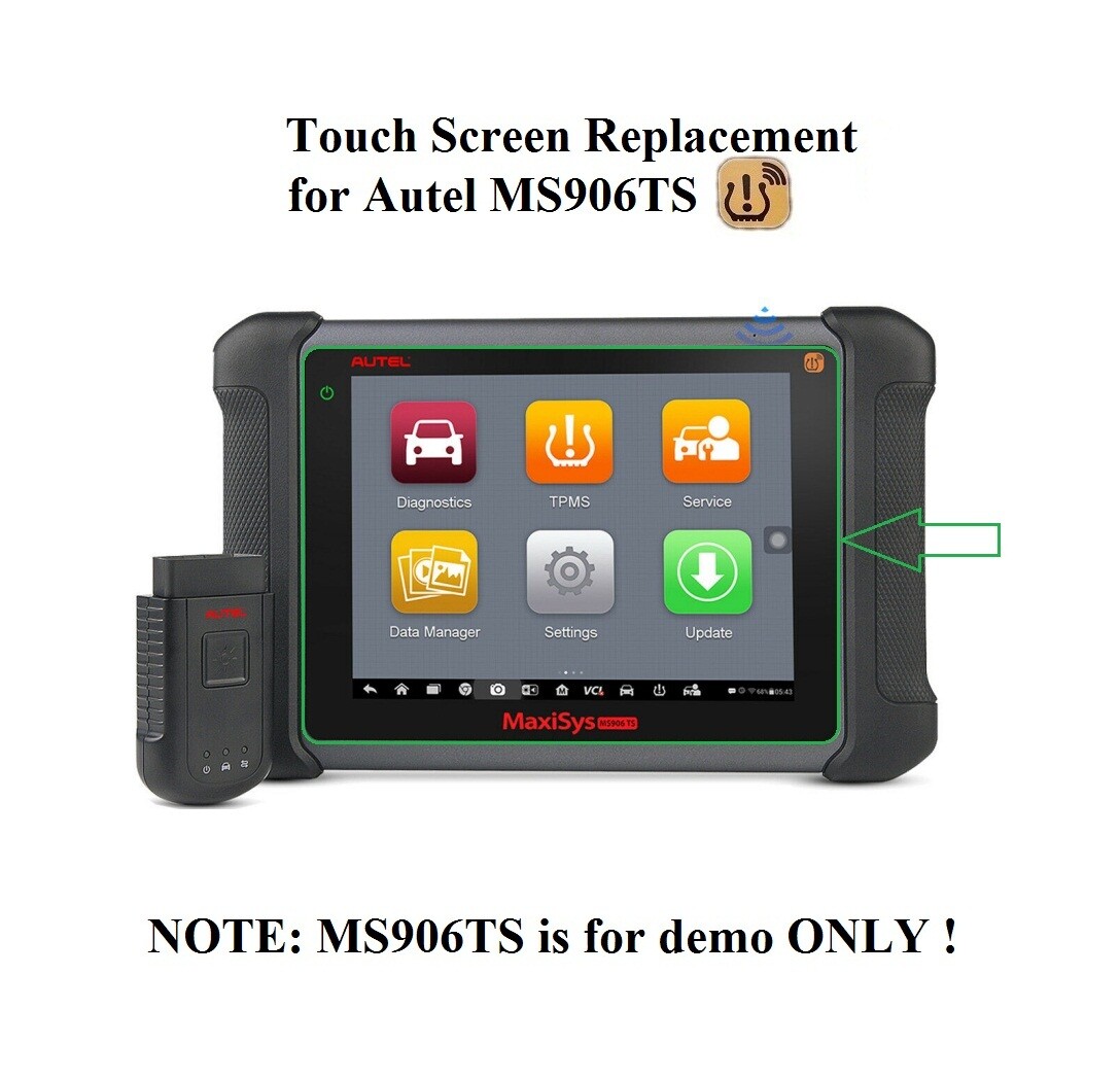 Touch Screen Digitizer Replacement for Autel MaxiSys MS906TS Diagnostic ...