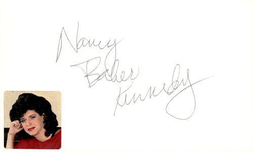 Nancy Becker Kennedy Signed Auto 3x5 Index Card General Hospital | eBay