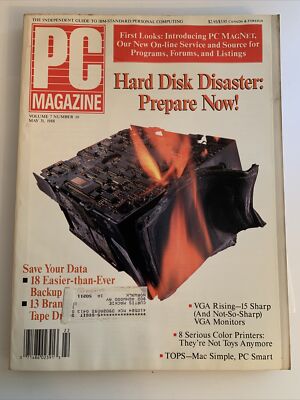 PC Magazine - May 31, 1988 - Hard Disk Disaster Prepare Now | eBay