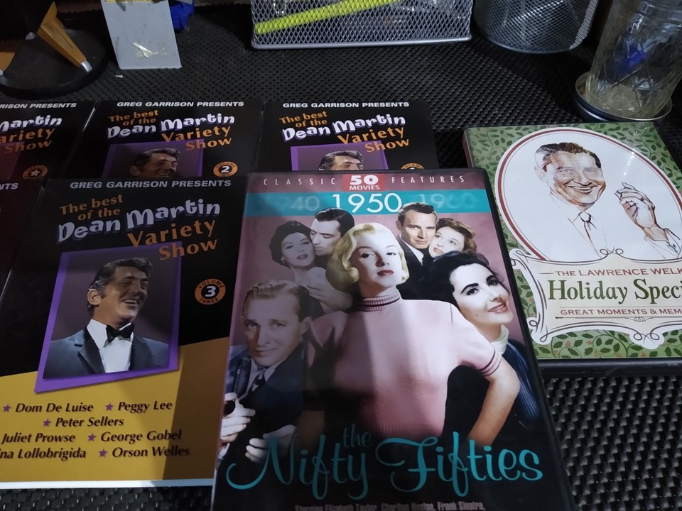 Lot of DVDs: Dean Martin Show, Lawrence Welk + Box Set with 50 Classics ...