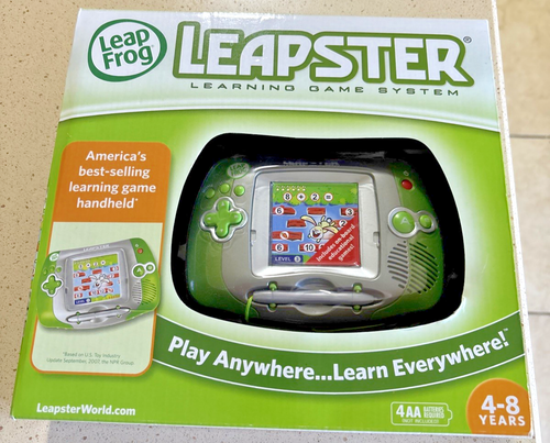 LeapFrog Leapster Learning Game System Handheld Console Green New Free ...