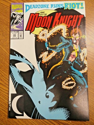 Marc Spector Moon Knight #49 VF + Deadzone Agony 1st Imprimé Marvel TV ...
