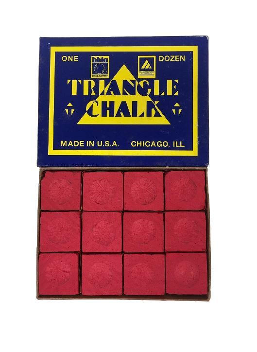 Triangle Chalk - One Dozen - 12 pieces - Pool Cue Billiards - 5 Color ...