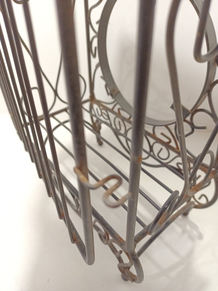 Birdcage Shaped Frame Assembly Clock Housing Wrought Iron Home Decor | eBay