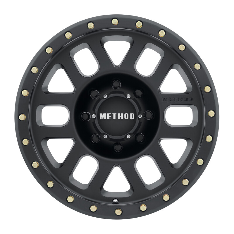 Method MR309 Grid 17x8.5 0mm Offset 8x180 130.81mm CB Matte Black Wheel ...
