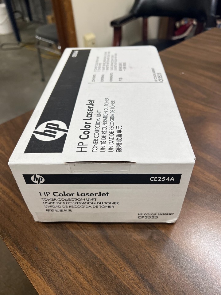 GENUINE HP CE254A TONER COLLECTION UNIT FACTORY SEALED BOX HP CP3525 | eBay