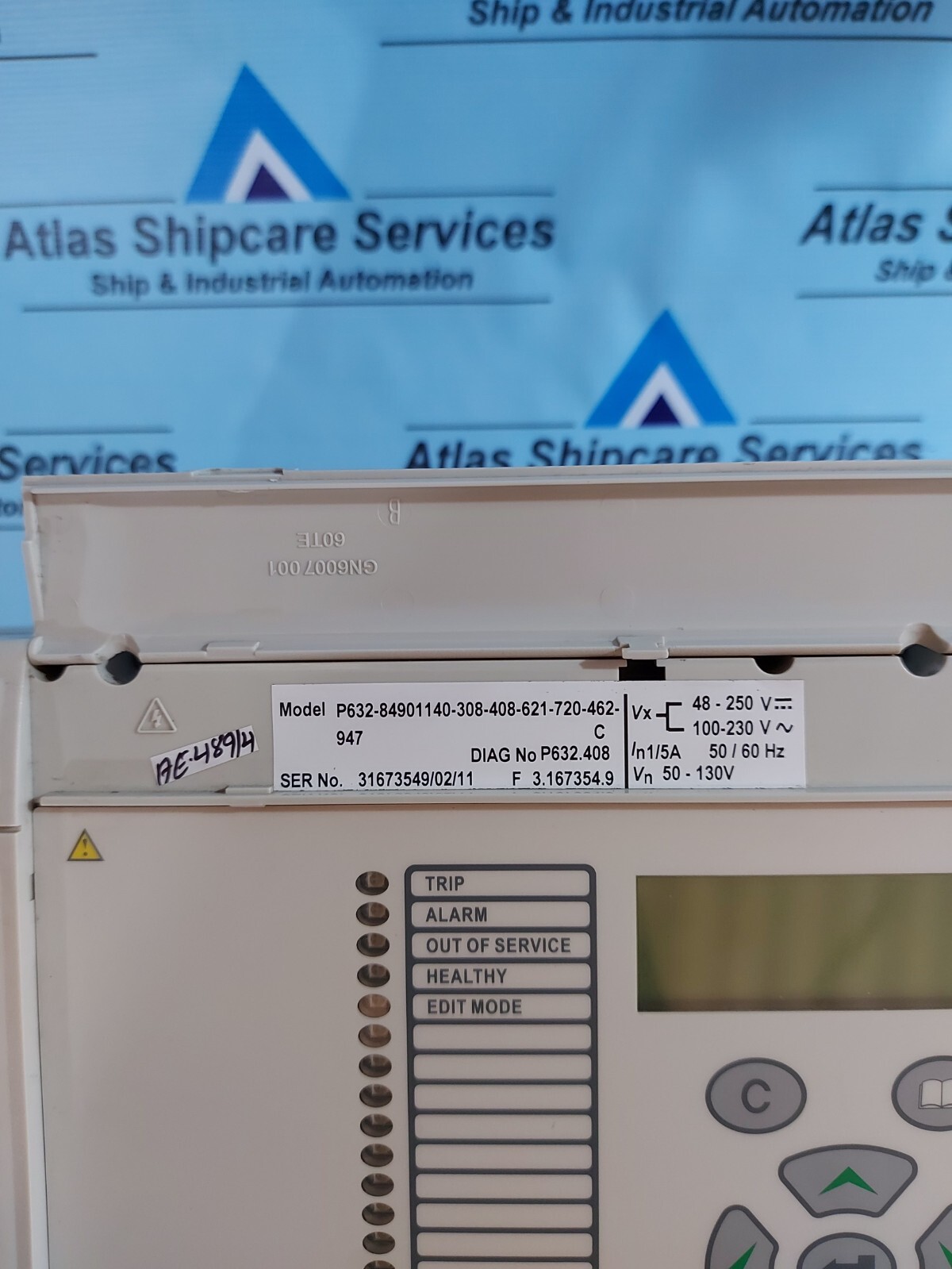 SCHNEIDER ELECTRIC MICOM P632 TRANSFORMER PROTECTION RELAY P632 ...