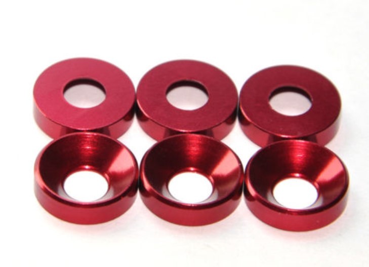 M3 M4 M5 Aluminum Countersink Washer X 10 Black Blue Golds Purple ...