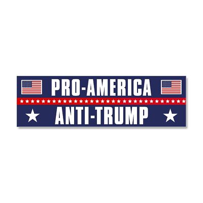 CafePress Pro America Anti Trump Car Magnet 10 X 3 Car Magnet ...
