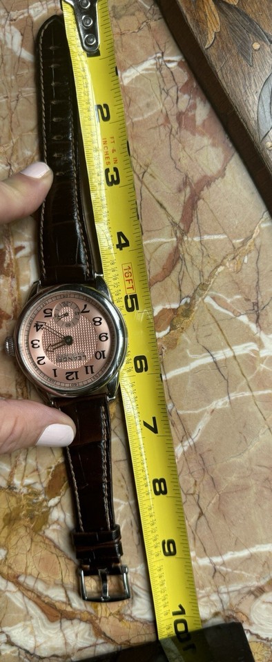 LEANDRI LABORATORIO MENS MANUAL WIND WATCH SWISS MVT 45mm OPEN CASEBACK ...