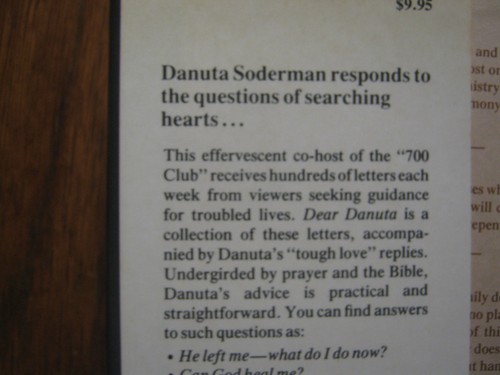 DANUTA SODERMAN Signed Book(the "700 CLUB")("Dear Danuta"--1986 First ...