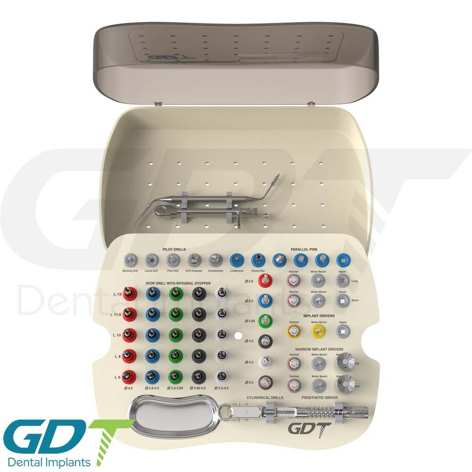 GDT Full Fixture Placing Kit Box Dental Int Hex System 2.42mm ...