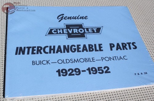 Chevy GM Parts Interchange Part Number Reference Guide Book Catalog | eBay