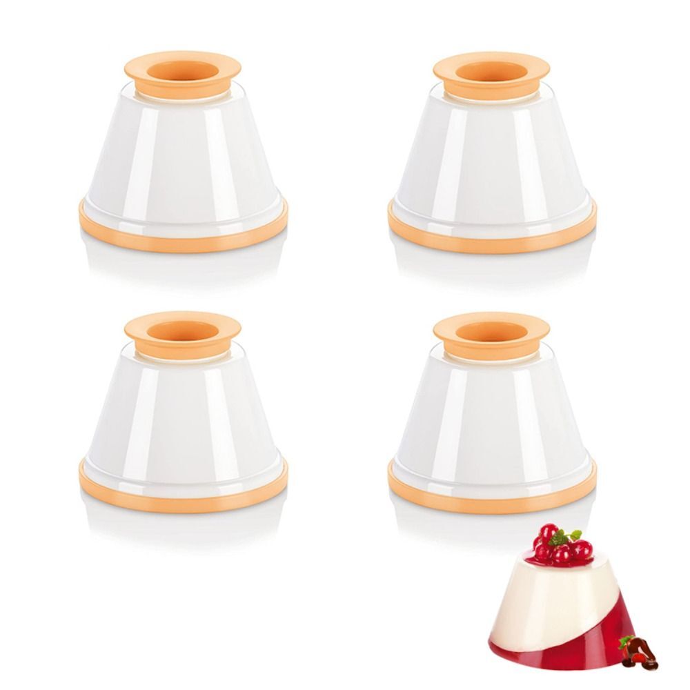 4Pcs Cup Steamed Pudding Mold With Lids Jelly Panna Cotta Molds Pudding ...