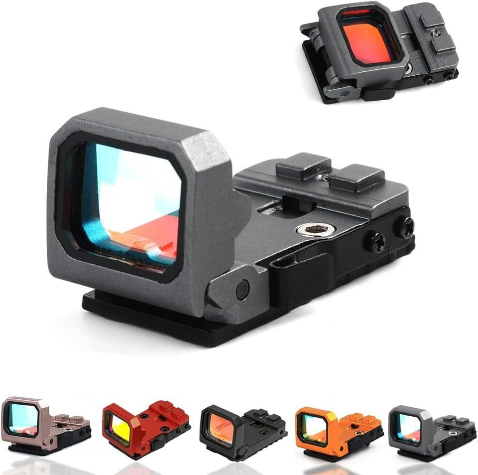 Folding Flip Up Red Dot Sight Holographic Reflex Sight RMR For Pistol ...