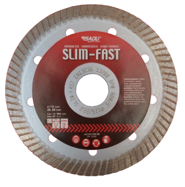 2pcs Porcelain Tile Cutting Diamond Blade Disc Thin Turbo 200mm 8in ...