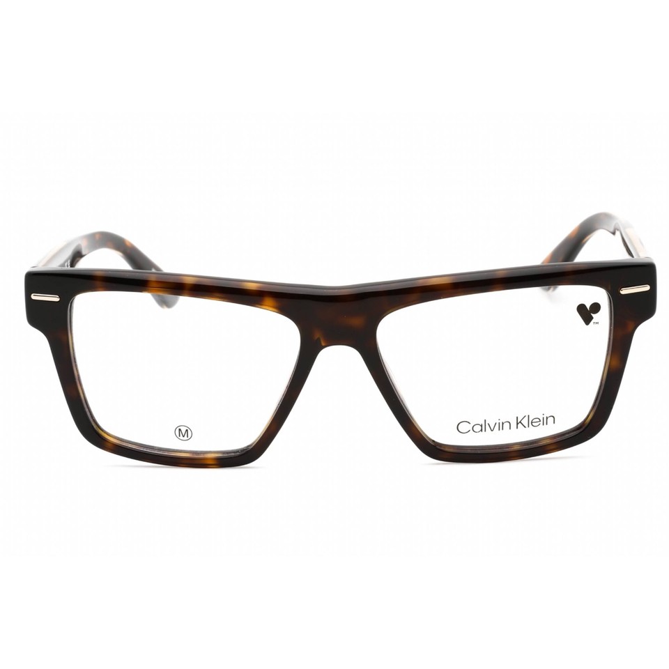 Calvin Klein Men's Eyeglasses Dark Havana Full Rim Rectangular Frame ...
