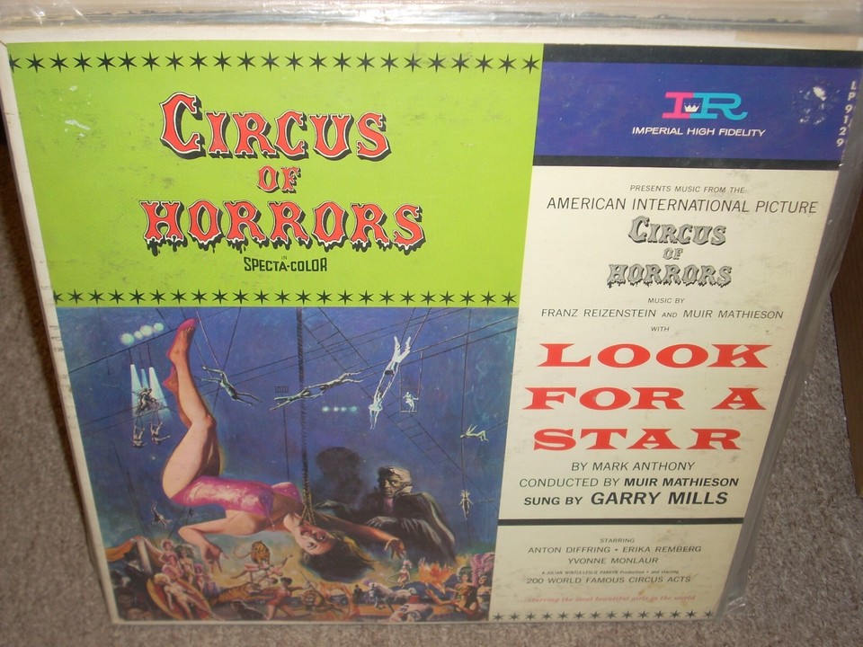CIRCUS OF HORRORS muir mathieson / garry mills / erika remberg ...