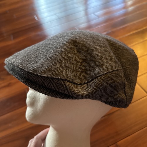 The Quiet Man Cap Collection Herringbone Wool Flat Hat L Premium ...