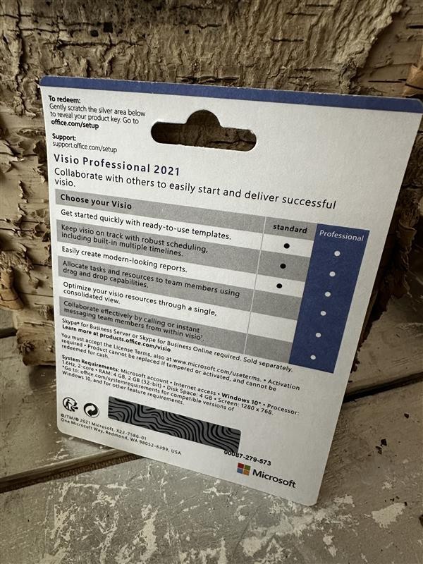 Microsoft Visio 2021 Professional Card 1 User new Genuine | eBay