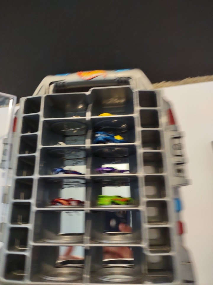 2003 Hot Wheels Atomix Turn Dial Display Case Micro Vehicles + Lot ...