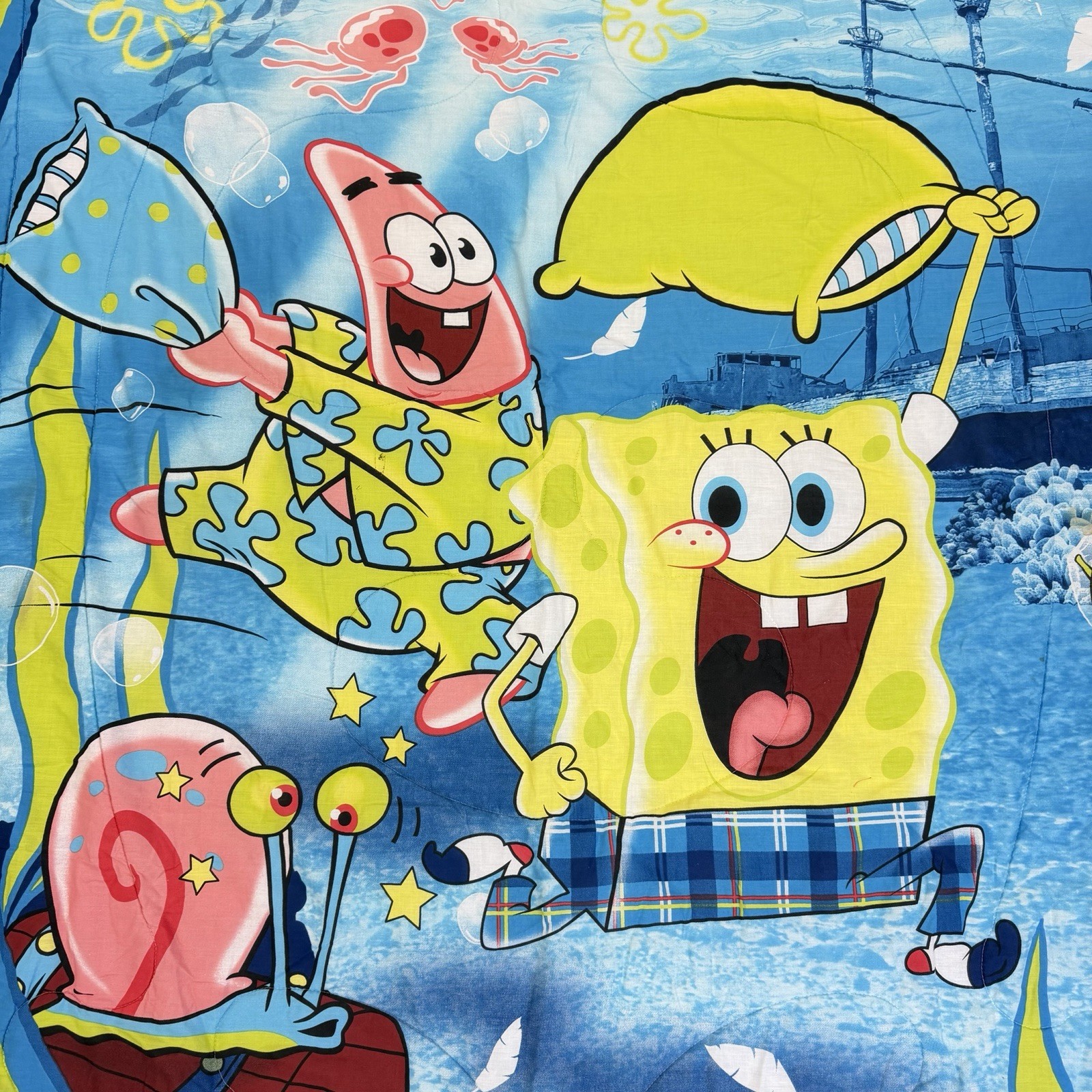 2009 SpongeBob SquarePants Patrick Nickelodeon Twin Comforter & 2 ...